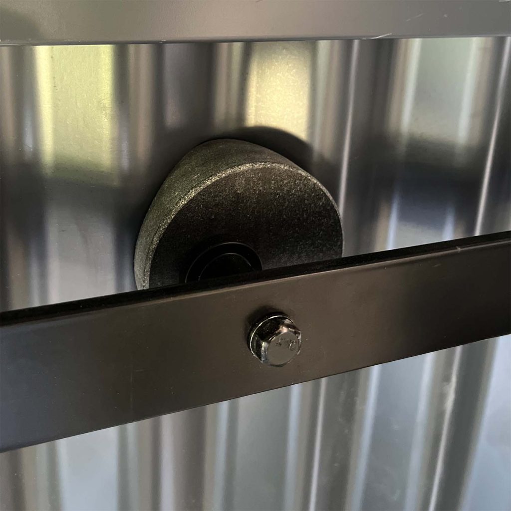 Corromount Round 122mm | Corrugated Iron Mounting Block